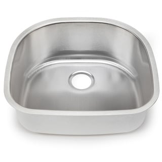 Blanco Stellar 18-gauge Steel D-shaped Single Bowl Kitchen Sink - Bed ...