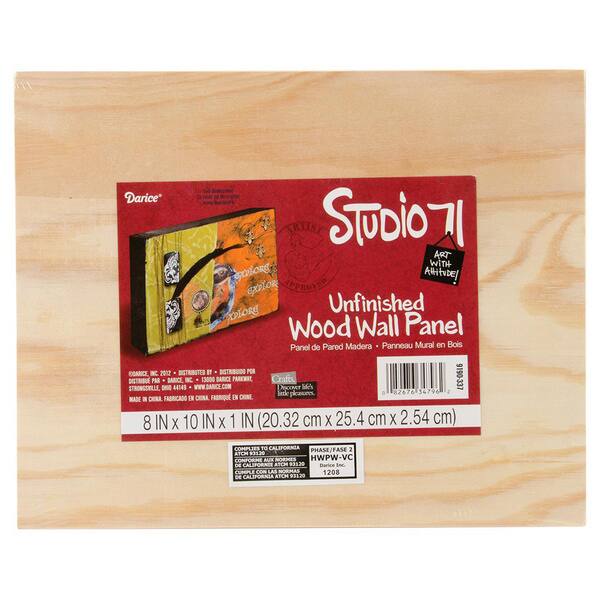 Unfinished Wood Wall Panel - 8 X8 - Bed Bath & Beyond - 8697737