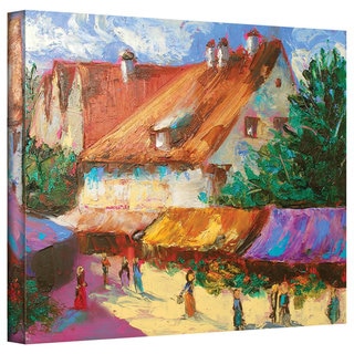 Susi Franco 'Rhone Village Market' Gallery-wrapped Canvas Wall Art ...