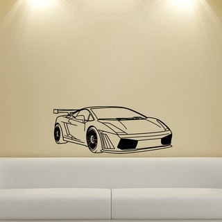 Lamborghini Lambo Racing Car Spoiler Wall Vinyl Decal - Bed Bath ...
