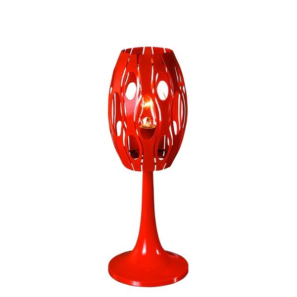 Varaluz Masquerade 1-light Radioactive Tangerine Table Lamp - Bed Bath ...