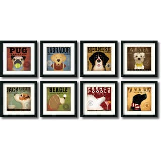 Framed Art Print 'Stephen Fowler Dogs - set of 8' by Stephen Fowler 18 ...