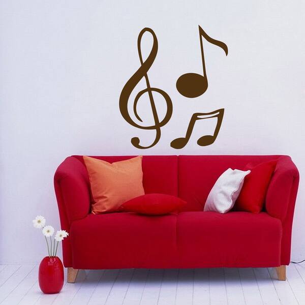 Treble Clef Music Notes Wall Art Vinyl Decal Stickers - Bed Bath ...