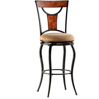 Pacifico Black/ Copper Highlights Finish Stool - Bed Bath & Beyond ...