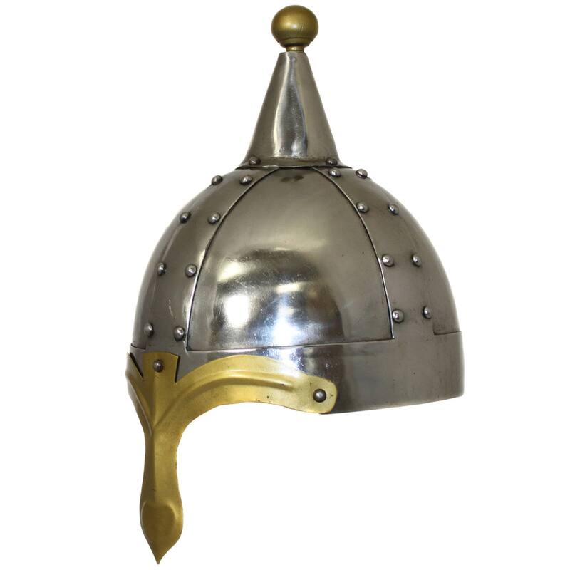 Hand-crafted 12th Century Crusades Steel Replica General's Helmet ...