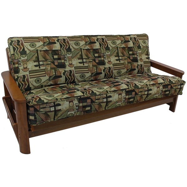 Blazing Needles Patterned Tapestry Double Corded 8 to 9 Inch Full Futon Cover