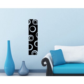Modern Circles Strip Black Vinyl Sticker Wall Decal - Bed Bath & Beyond ...