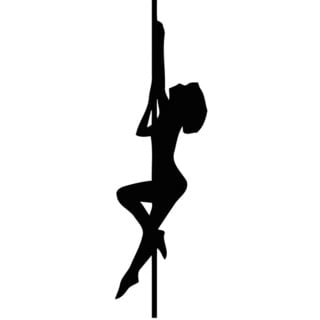Girl Pole Dance Vinyl Wall Sticker Decal - Bed Bath & Beyond - 8769885