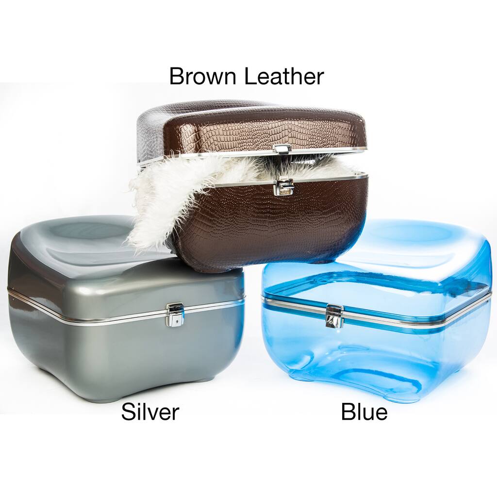 Mid-century 20-inch Lockable Storage Ottoman - Overstock - 8775405