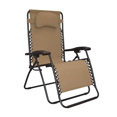 Caravan Sports Infinity Beige Oversized Zero Gravity Chair - Overstock ...