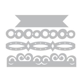 Sizzix Thinlits Dies 4/Pkg - Banner & Borders - Bed Bath & Beyond - 8778091