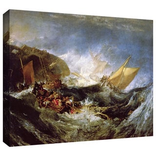 William Turner 'Wreck of a Transport Ship' Gallery-wrapped Canvas Art ...