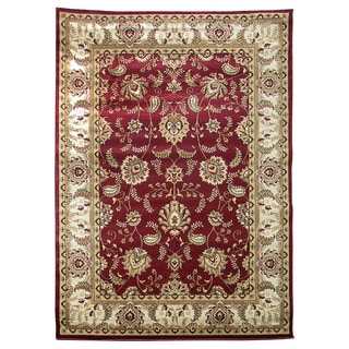 Tiffany 162 Burgundy Area Rug (5'x7') - 5' x 7' - Bed Bath & Beyond ...