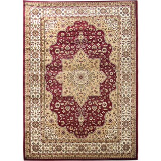Tiffany 160 Burgundy Area Rug (5'x7') - 5' x 7' - Bed Bath & Beyond ...
