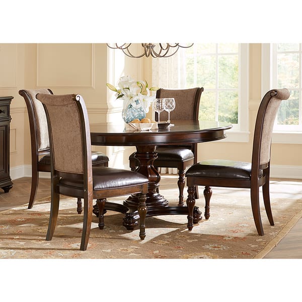 Liberty Plantation Cherry 5-piece Oval Dinette Set - Bed Bath & Beyond - 8847057