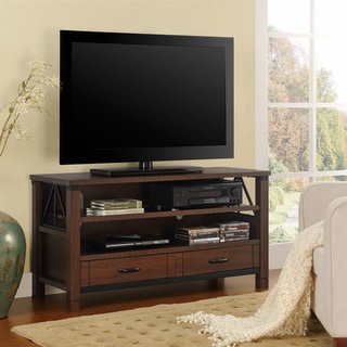 Ameriwood Home Buchannan Ridge 50-inch Dark Cherry TV Stand - Bed Bath & Beyond - 8874974