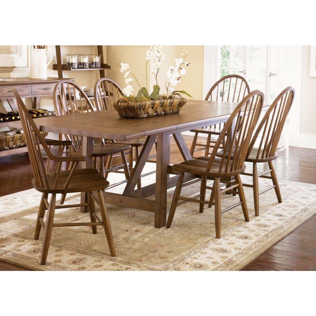 Shop Farmhouse Weathered Oak 7-piece Dinette Set - Free Shipping On ... Shop Farmhouse Weathered Oak 7-piece Dinette Set - Free Shipping On ...