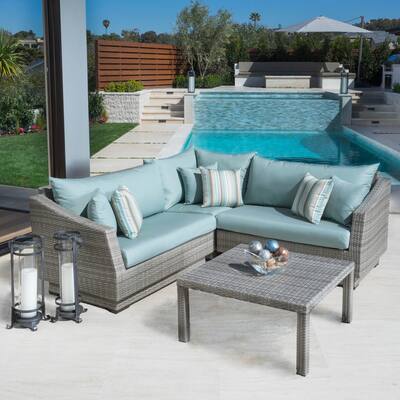 Cannes 4pc Corner Sectional Set by RST Brands - Overstock - 8876255