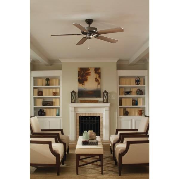 Sea Gull Lighting Quality Max Ceiling Fan with Cerused Oak/ Ebony ...