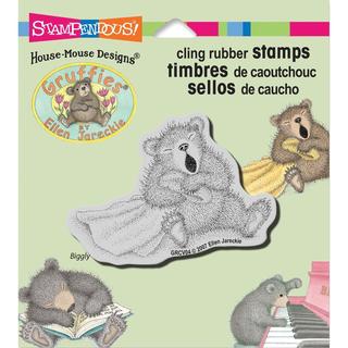 Stampendous Gruffies Cling Rubber Stamp 3.5 X4 Sheet - Big Yawn - Bed ...