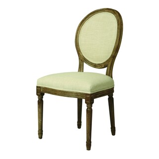 Urbanize Distressed Charcoal/ Linen Dining Chair - Bed Bath & Beyond ...