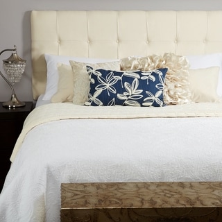 Humble + Haute Stratton Ivory Linen Tufted Upholstered Headboard - Bed ...
