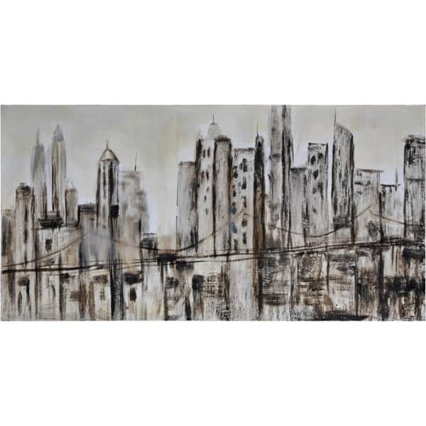 Ren Wil Giovanni Russo 'New Dust City' Hand-painted Canvas Art - Bed ...