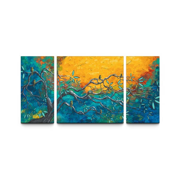 Megan Aroon Duncanson 'Dream Watchers' 3-piece Canvas Art Print ...