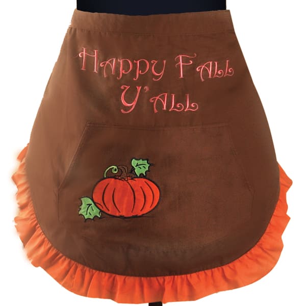 Manual Woodworkers Terri Puma 'Happy Fall Y'all' Waist-down Apron - Bed ...