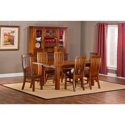 Outback 7-piece Table with Leaf Dining Set - Overstock - 8923963