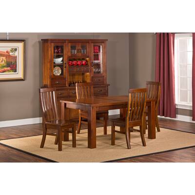 Outback 5-piece Table with Leaf Dining Set - Overstock - 8923975