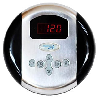 SteamSpa Control Panel with Time and Temperature Presentsin Chrome ...
