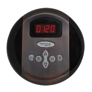 SteamSpa Control Panel with Time and Temperature Presents; Oil Rubbed ...