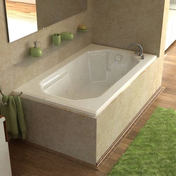 Atlantis Whirlpools Mirage 36 x 60 Rectangular Whirlpool Jetted Bathtub ...