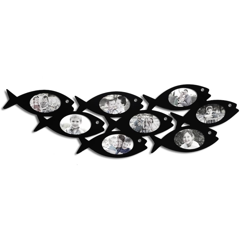 'Fish' Shaped Picture Collage 8-openings 4x6-inch Frame - Overstock ...