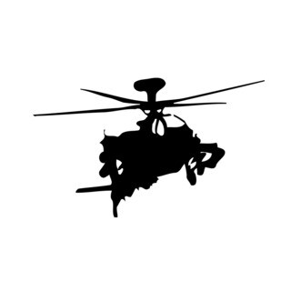 Helicopter Vinyl Wall Art Decal - Bed Bath & Beyond - 8969799