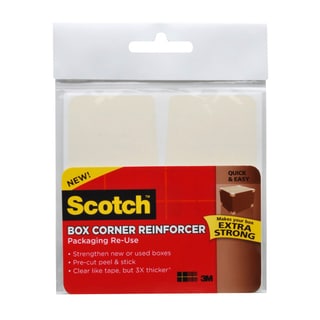 3M Scotch Box Corner Reinforcement Squares (Pack of 24) - Bed Bath ...
