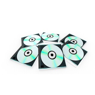 Black Blank CD Case Glass Coasters (Set of 6) - Bed Bath & Beyond - 8984822