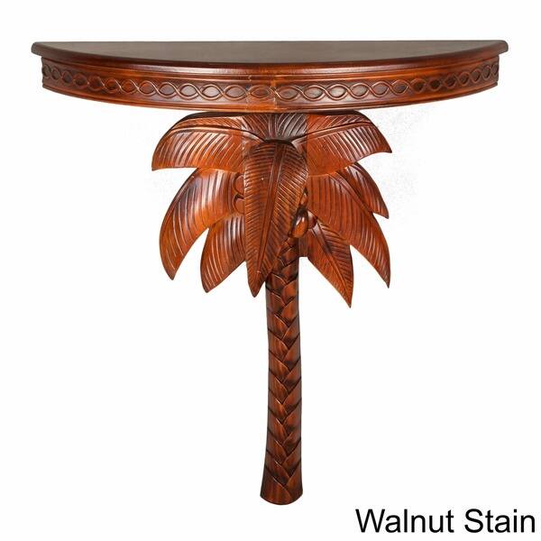 Windsor Carved Palm Tree Wall Table - Bed Bath & Beyond - 8987705