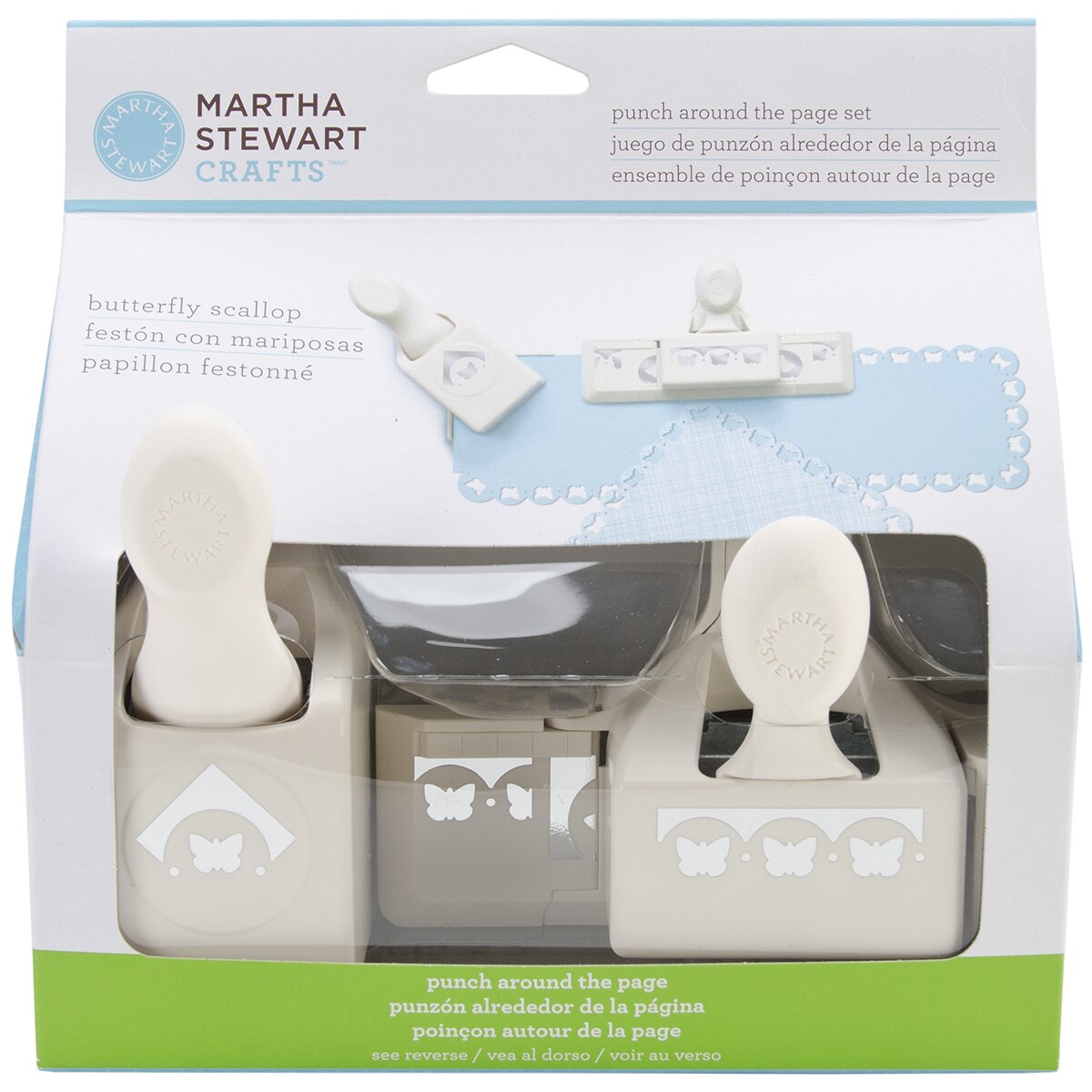 Martha Stewart Punch Around The Page Combo Butterfly Scallop Bed Bath