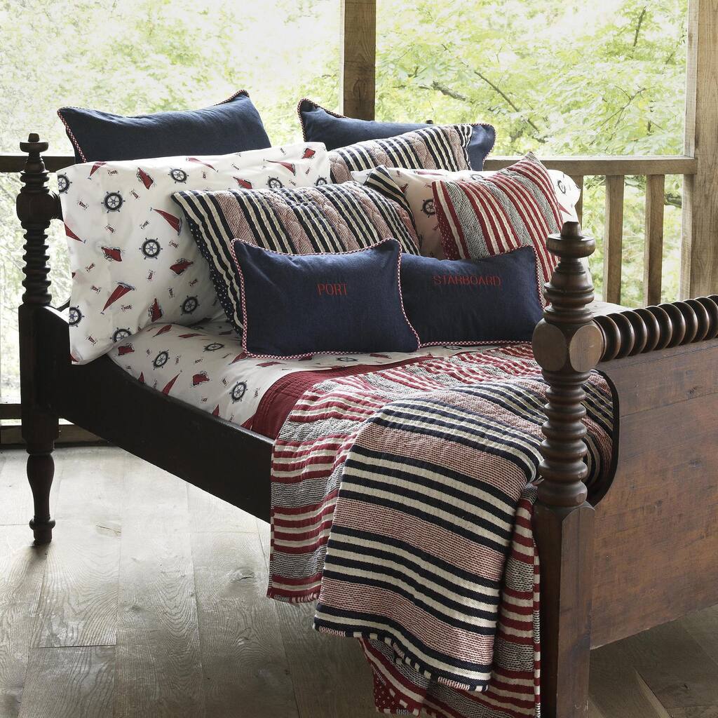 Sandpiper Reversible Cotton Quilt - Overstock - 8995269