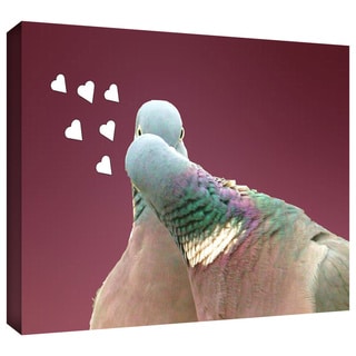 Lindsey Janich 'First Kiss 1' Gallery-Wrapped Canvas - Multi - Bed Bath ...