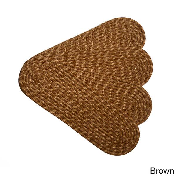 Cambridge Braided Reversible Stair Treads (Set of 4) - Bed Bath ...