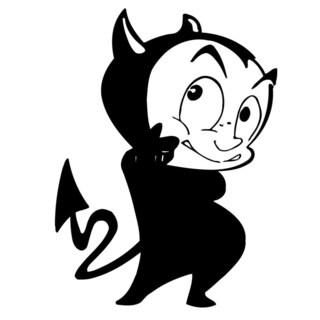 Little Devil Boy Vinyl Wall Art - Bed Bath & Beyond - 9011093