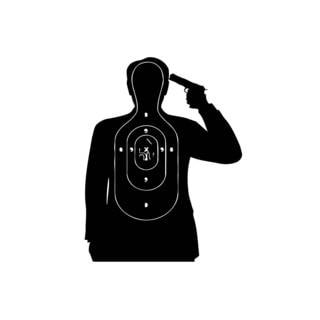 Human Shooting Target Mural Vinyl Wall Art - Bed Bath & Beyond - 9012325