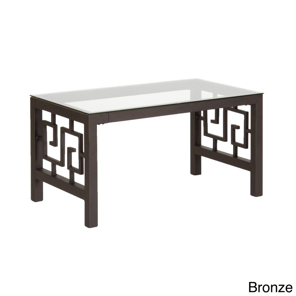Greek Key Coffee Table - Overstock - 9018063