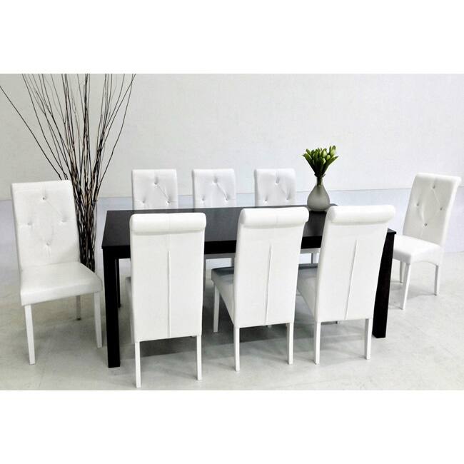 Warehouse of Tiffany Dita White 9-piece Dining Set - Overstock - 9034105