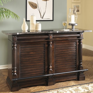 Signature Design by Ashley Dark Brown Key Town Bar Base/ Top - Bed Bath ...