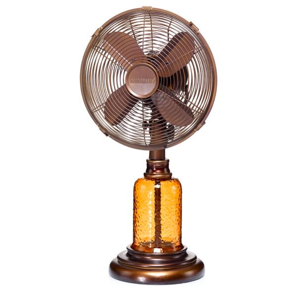 Amber Glass Table Fan - Bed Bath & Beyond - 9042779