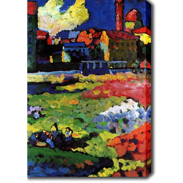 Wassily Kandinsky 'Munich-Schwabing with the church of St. Ursula' Oil ...